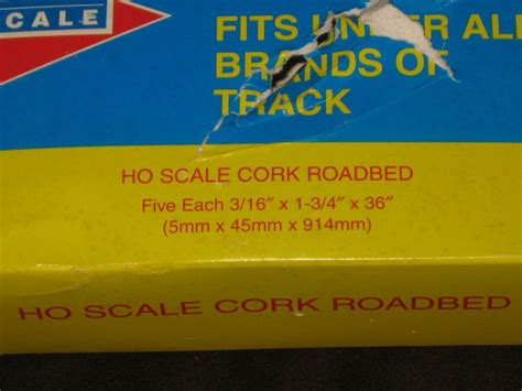 Midwest Products Train Track Cork Roadbed 15 Feet Ho Scale Stock 3015