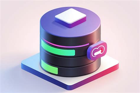 3d Icon Illustration Server Database Premium Ai Generated Image