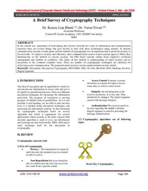 Pdf Ijcst V6i2p22 Dr Kusum Lata Bharti Dr Varun Tiwari