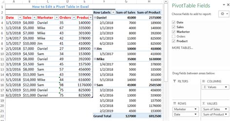 Here Is How You Can Edit A Pivot Table In Excel Excelchat