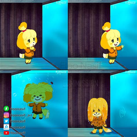 Isabelle Gets Soaked Comic By Floonasif On Deviantart