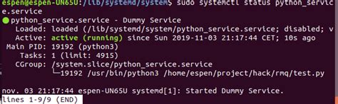Python As Systemctl Service E Lo Engineer Log Out