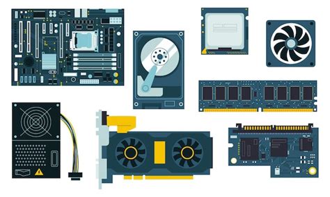Premium Vector Pc Build Components Infographic Collection Set How To