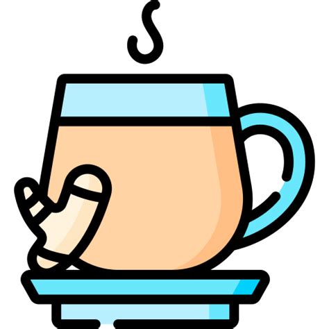 Ginger Tea Special Lineal Color Icon