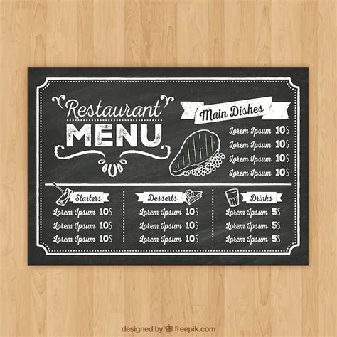 Images De Tableau Menu Cuisine Téléchargement Gratuit Sur Freepik
