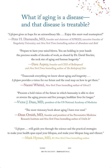 Lifespan Why We Ageand Why We Dont Have To By David A Sinclair