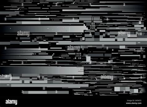 Monitor Glitch Black Pixel Noise Signal Error Stock Vector Image And Art