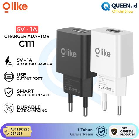 Jual Olike C111 Charger Adaptor 5v 1a Usb Port Safe Charging Adapter Shopee Indonesia