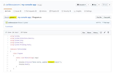 Creating A Branch Of A Branch In Github Carl De Souza