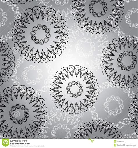 Vector Abstract Circles Seamless Pattern Stock Vector Illustration Of
