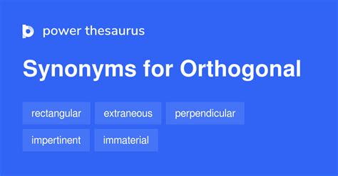 Orthogonal Synonyms 362 Similar Words And Phrases