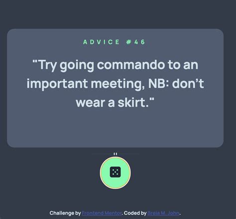 github breiajohn advice generator app