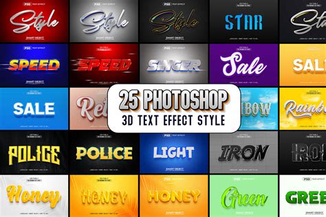 25 Photoshop 3d Text Effect Style A Layer Style Add On By Md Jahidul99 Creative Market