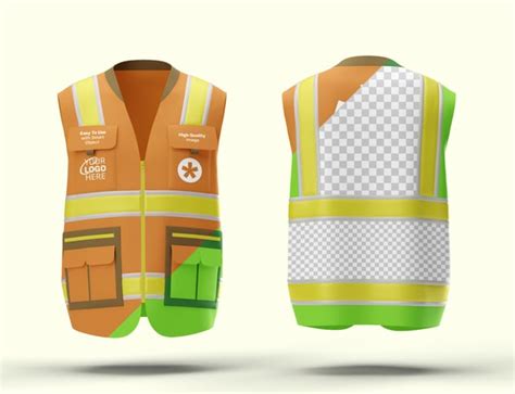 Construction Vest Mockup Product Mockups Ft Safety Vest Mockup