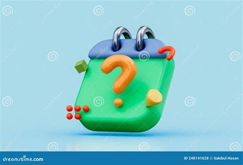 notepad with question mark showing faq and doubts vector illustration