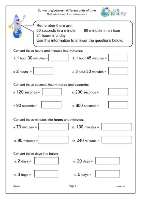 free time worksheet converting download free time worksheet converting