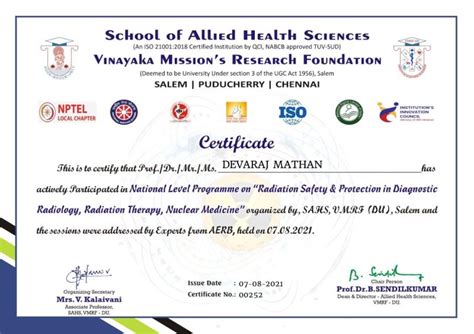 Devaraj Mathan On Linkedin Radiation Safety