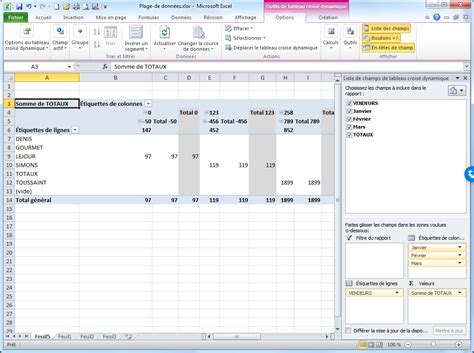 Module 3 Bureautique Excel Calc Bases 71 Tableau Croisé Dynamique