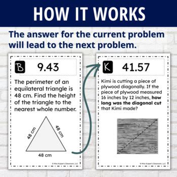 Pythagorean Theorem Review Scavenger Hunt By Miss Kuiper S Classroom