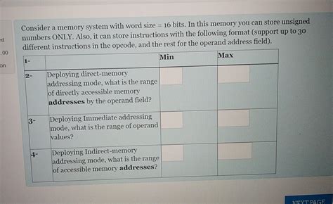 solved ed consider a memory system with word size 16 bits
