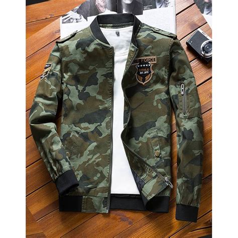 เสื้อแจ๊คเก็ตแขนยาว ลายทหาร ผ้า Cotton อย่างดี ใส่กันลมกันแดด ใส่ขับรถได้เป็นอย่างดี Shopee