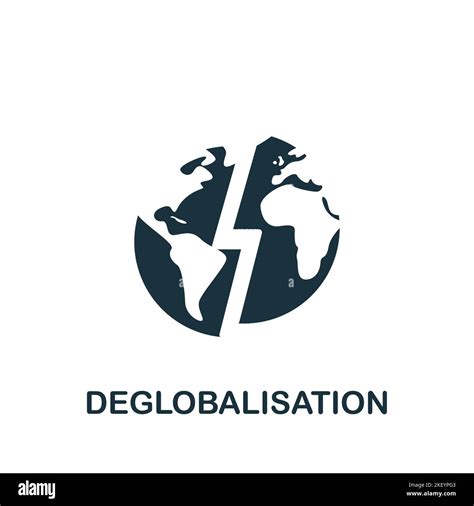 Deglobalisation Icon Monochrome Simple New Normality Icon For Templates Web Design And