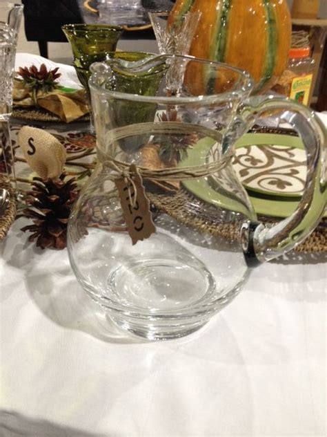 Water Pitcher Table Decorations