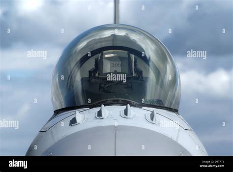 Close Up View Of The Canopy On A F 16a Fighting Falcon Of The U S Air