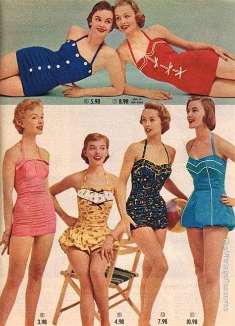 Pin By Usersuzyp On 1950s Fashions Retro Swimwear Vintage Bathing