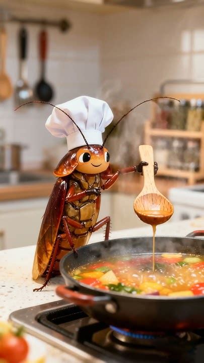 👨‍🍳 Have You Ever Seen A Cute Cockroach Chef 🍲 Youtube