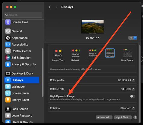 Enable System Wide Hdr R Macos
