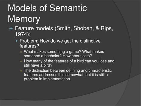 Ppt Semantic Long Term Memory Powerpoint Presentation Free Download Id 1151483