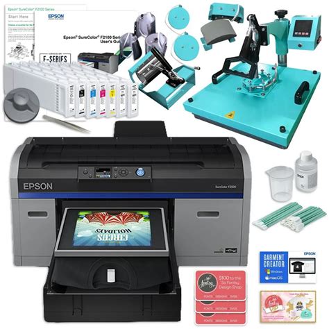 Epson F2100 Direct To Garment Dtg And Dtf Combo Printer Bundles Printer
