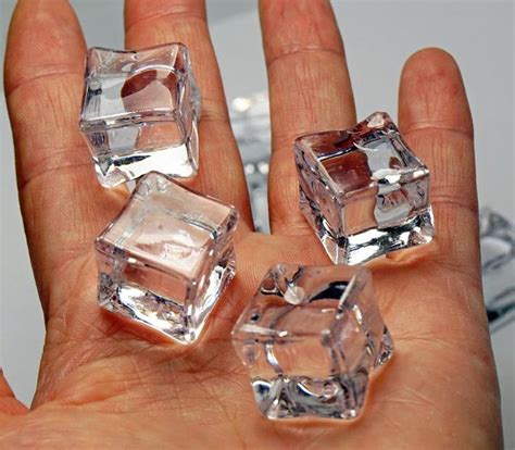 Crystal Clear Acrylic Ice Cubes Diy Craft Supplies Etsy Fake Ice