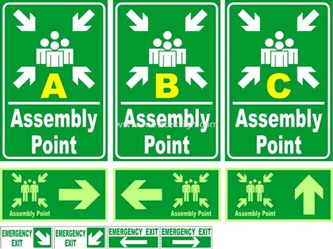 Assembly Point Areain Board Or 3m Vinyl Or Night Glow Sticker Industry Safety Sign And Assembly Assembly Point Areain Board Or 3m Vinyl Or Night Glow Sticker Industry Safety Sign And Assembly