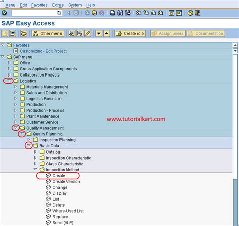 Sap Qm How To Create Inspection Method In Sap