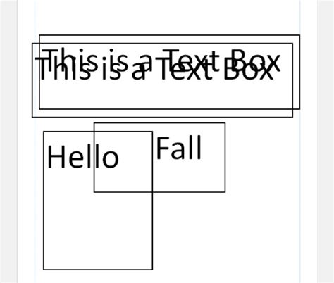 Overlap Textbox