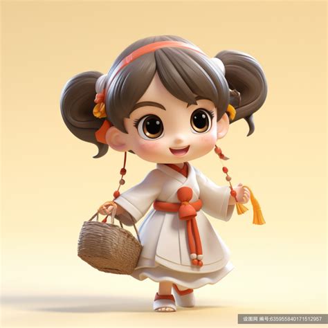 可爱卡通人物小女孩素材图ai图下载编号635955840171512957 设图网