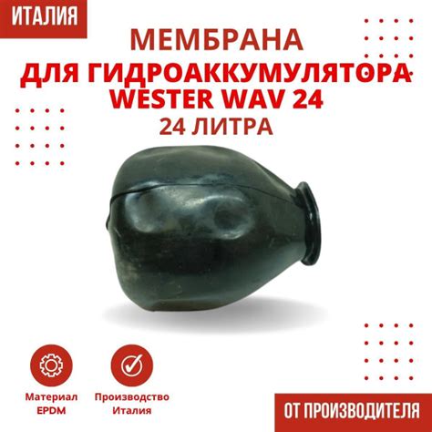 Мембрана для гидроаккумулятора Wester WAV 24 - купить по выгодной цене ...