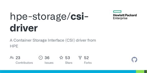 GitHub Hpe Storage Csi Driver A Container Storage Interface CSI