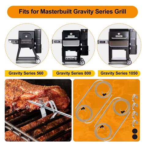 Meat Probe 4 Pack Replacement S For Masterbuilt Gravity Series 560 800