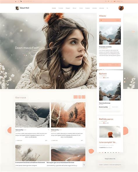 Single Column Layout With Scroll Animations Clean Website La Figma