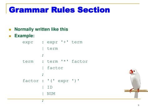 Ppt Yacc Parser Generator Powerpoint Presentation Free Download Id