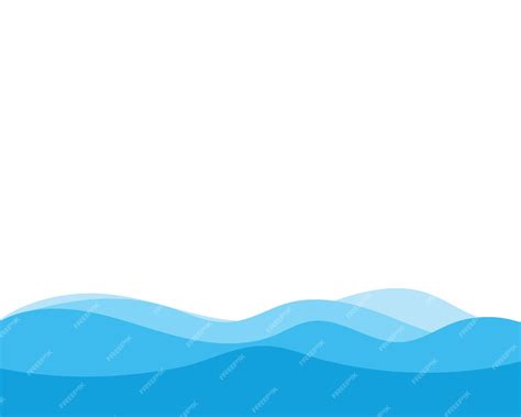 Premium Vector Abstract Water Wave Design Background