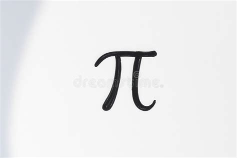 Minimalistic Black Pi Symbol On White Background For Pi Day And