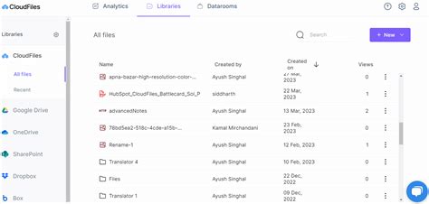 File Management In Cloudfiles Web App