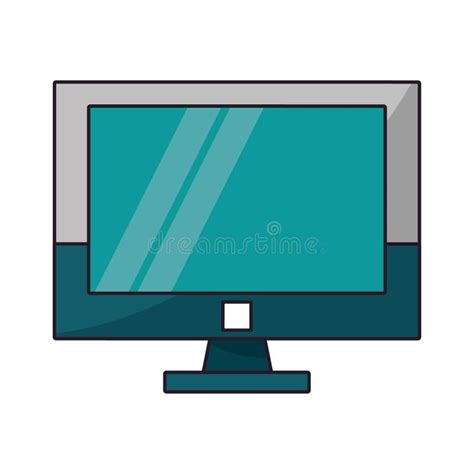 Computer Screen Hardware Symbol Vector Illustration Stock Vector Illustration Of Screen