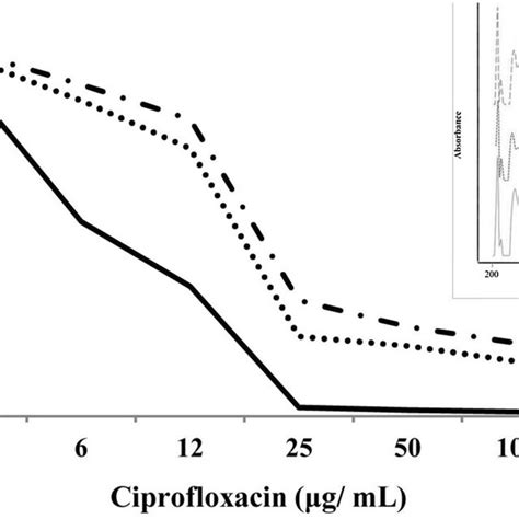 Pseudomonas Growth In The Presence Of Various Ciprofloxacin Download Scientific Diagram