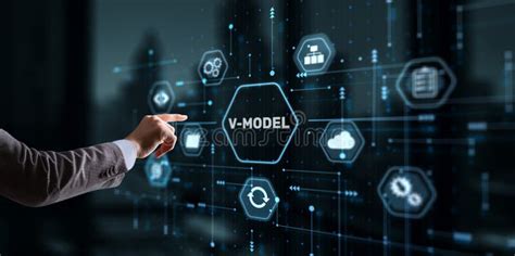 Businessman Clicks V Model Vee Information Systems Development Model