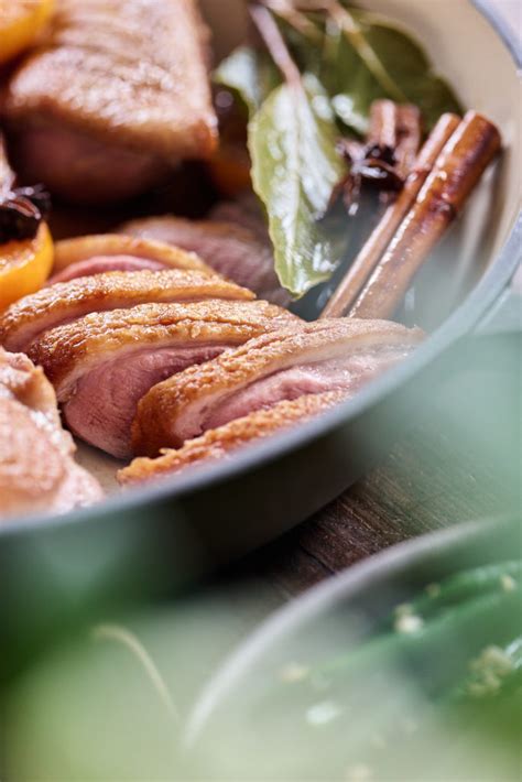Crisp Duck Breasts Á La Mandarine Iron Chef Shellie